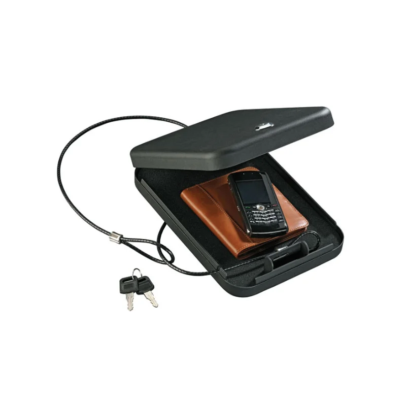 Wholesale Small Portable Car Gun Safe Lock Box Steel Case With Key Lock ...