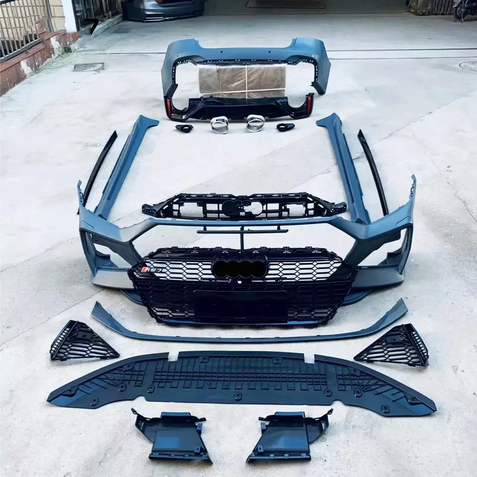 Car Bumpers Body Kit For Audi A7 C7 C7.5 2019 2020 2021 Upgrade Rs7 ...