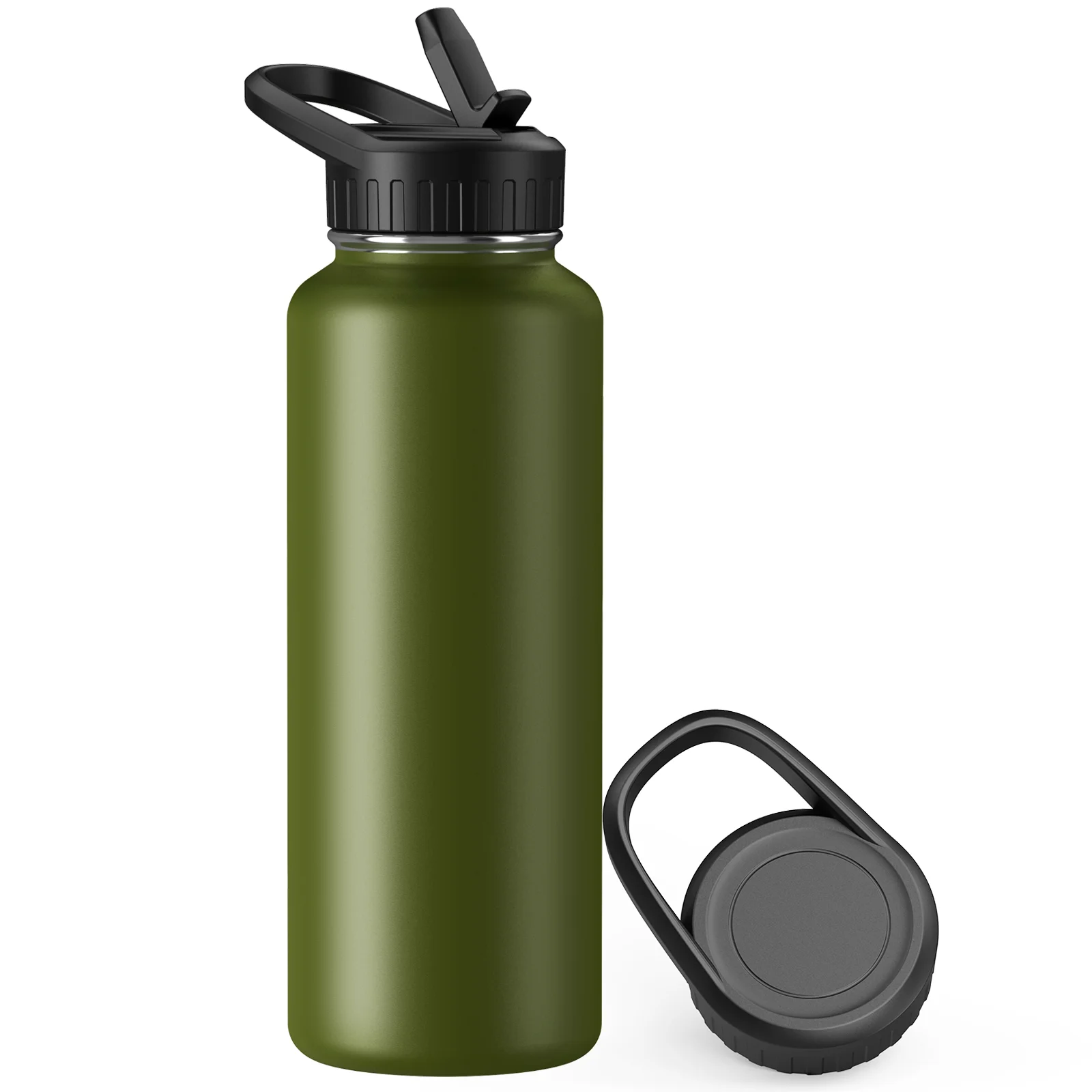 HAERS Customized Vacuum Insulated Thermo Wide Mouth Sports Water Bottle ...
