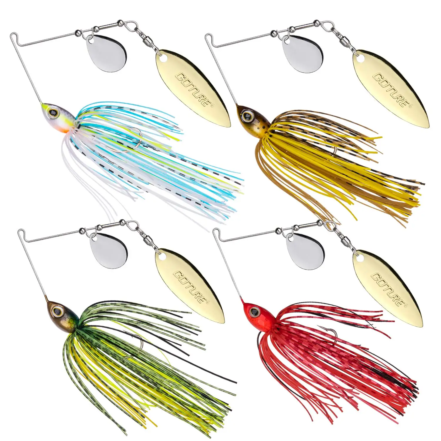 Multi Blade Fishing Spinner Bait Bass Pike Lure Spinnerbaits| Alibaba.com