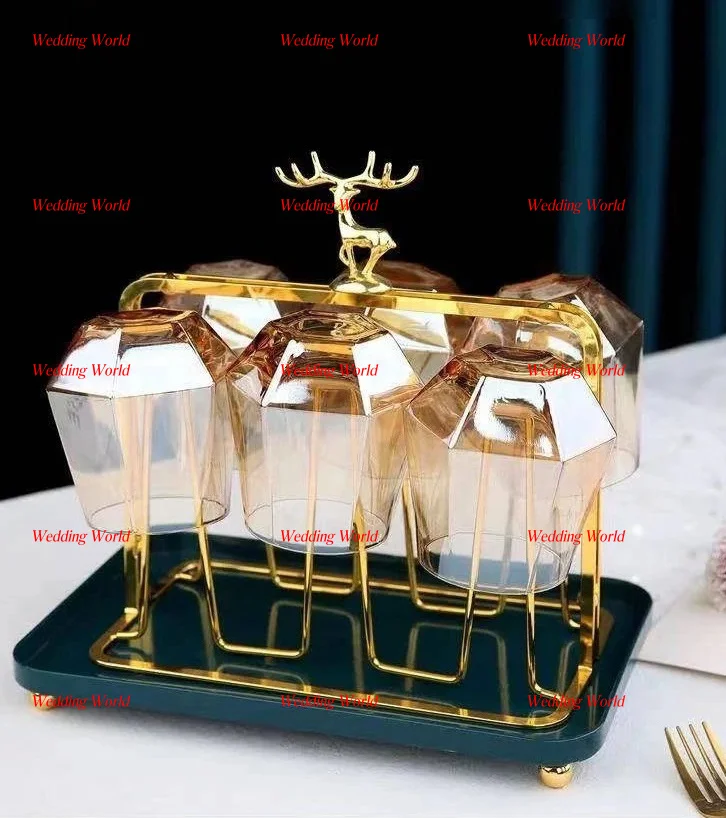 Customized Color Luxury Cup Stand Premium Quality Handmade Glass Holder ...