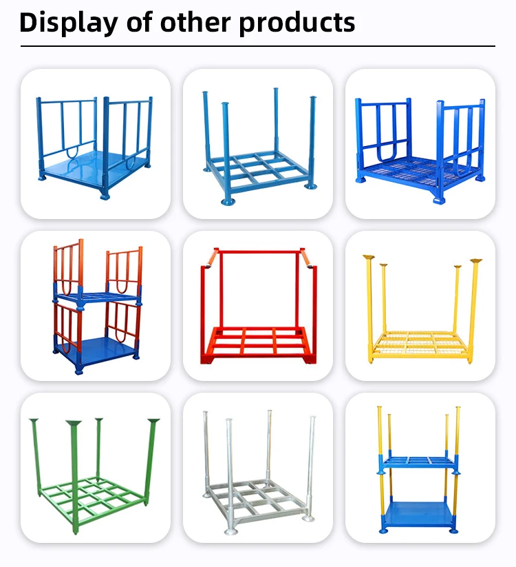 Customized Storage Warehouse Galvanized Welded Steel Stackable Pallet ...