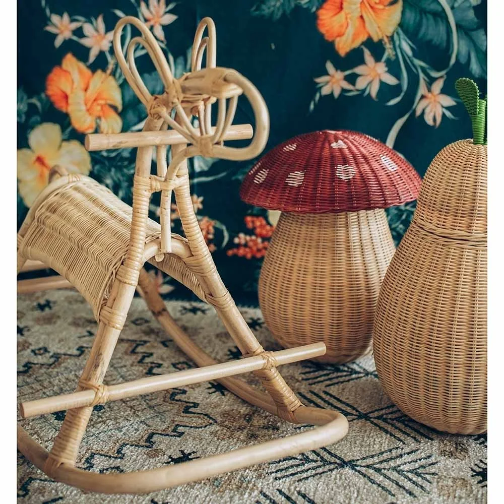 Sustainable Rattan Rocking Horse Toys for Kids - Artex Thien Thanh