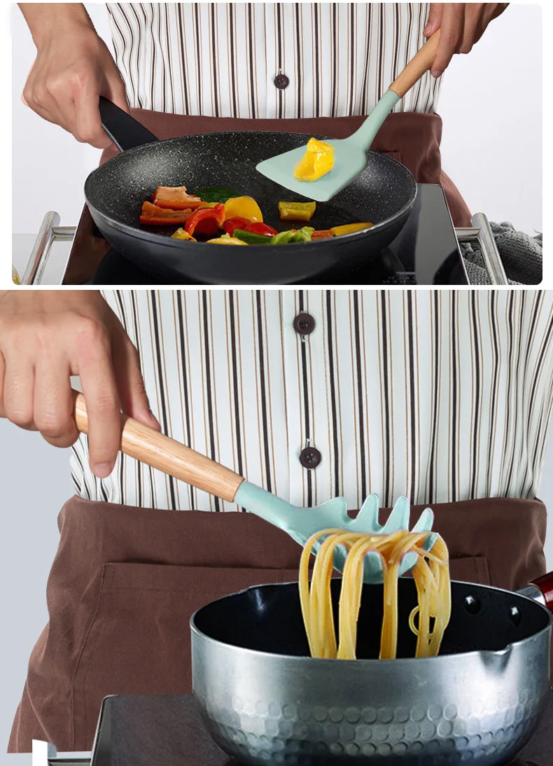 Heat Resistant 12 in 1 Kitchenaid Silicone Utensils Set