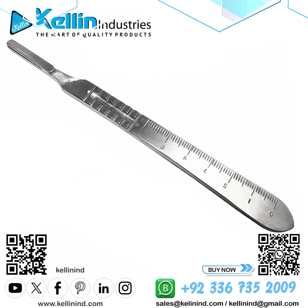 Scalpel Handle No 4 With Scale Bp Handle No 4 With Scale 0-6 Stainless ...