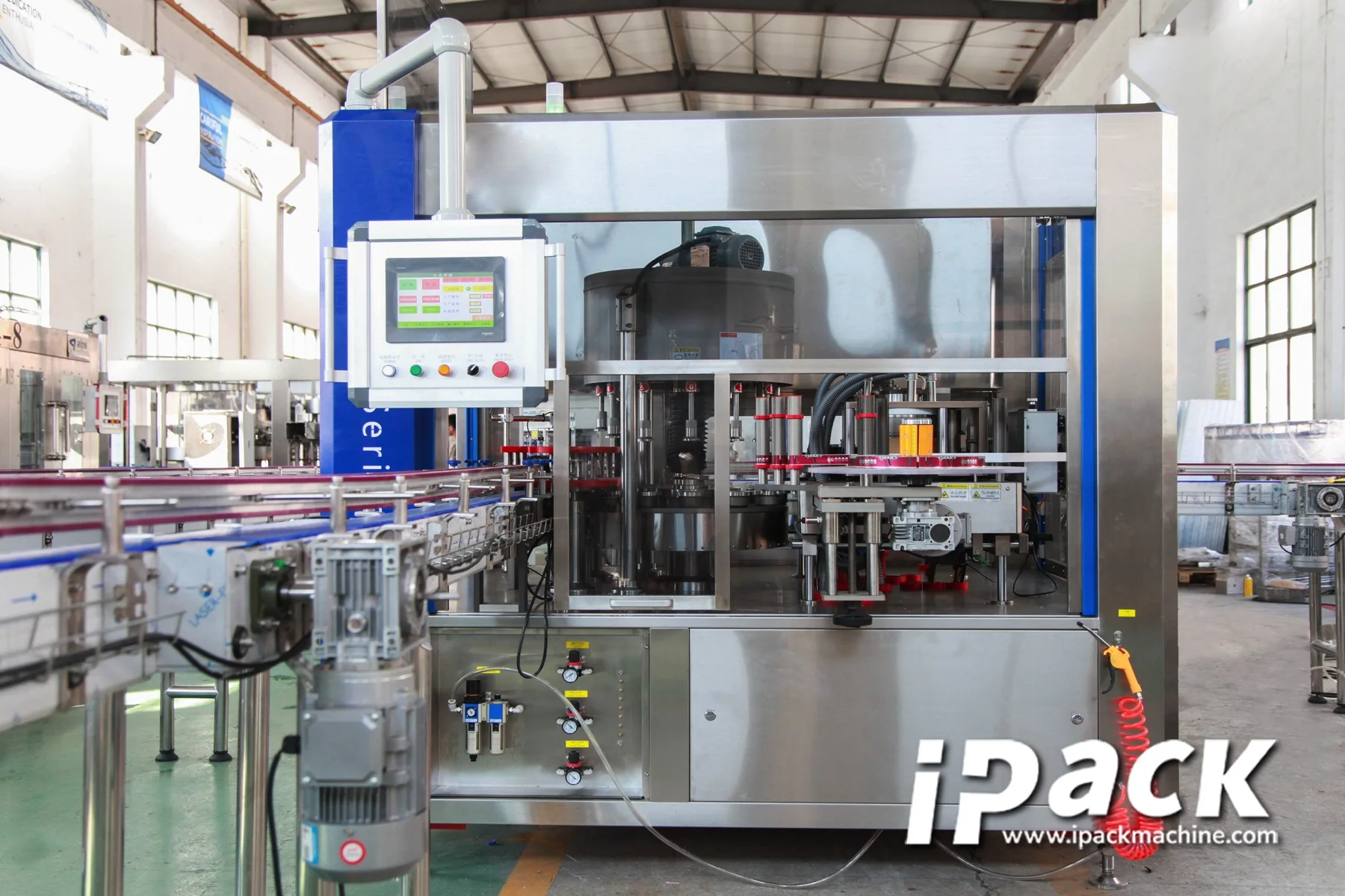 Round Container Opp Bopp Label Hot Melt Glue Round Bottle Labeling ...