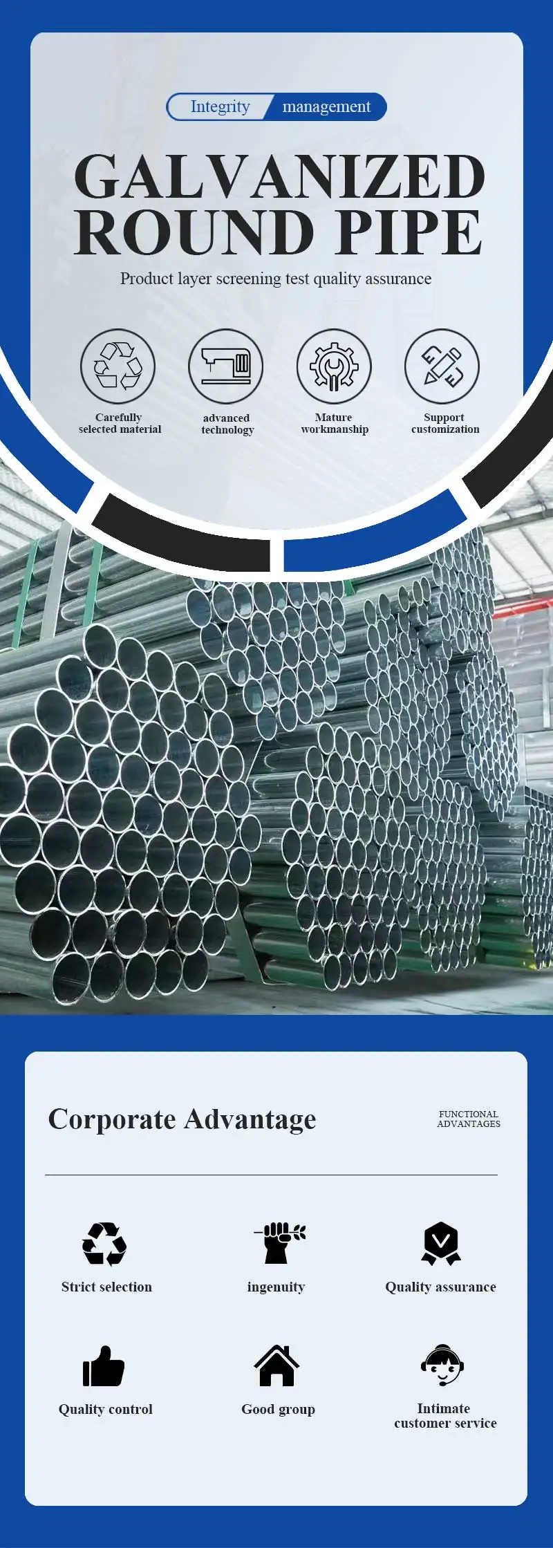 Hot-dipped Galvanized Carbon Steel Pipes St35 Grade 12m Length Black ...