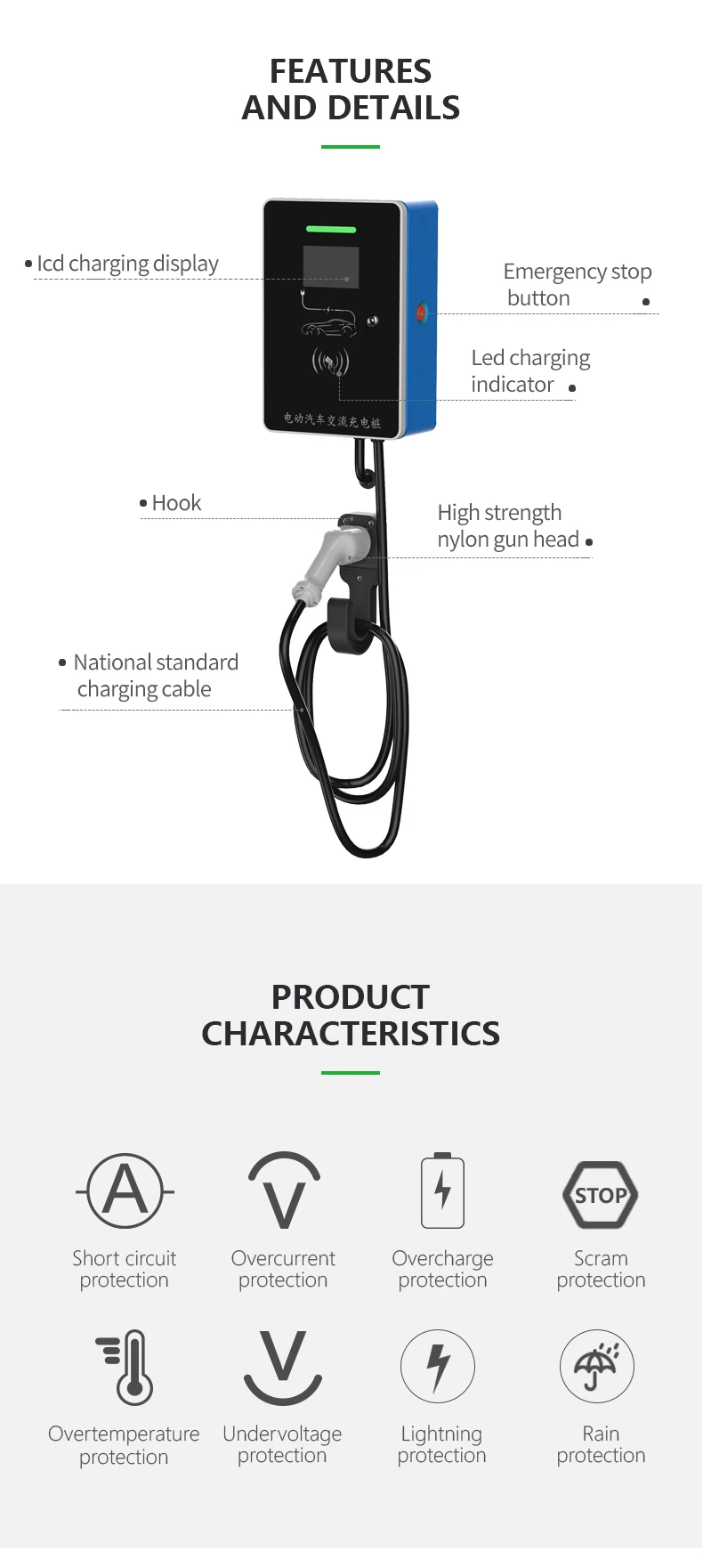 High Quality Universal Electric Car Vehicle Charger Charging Stations ...