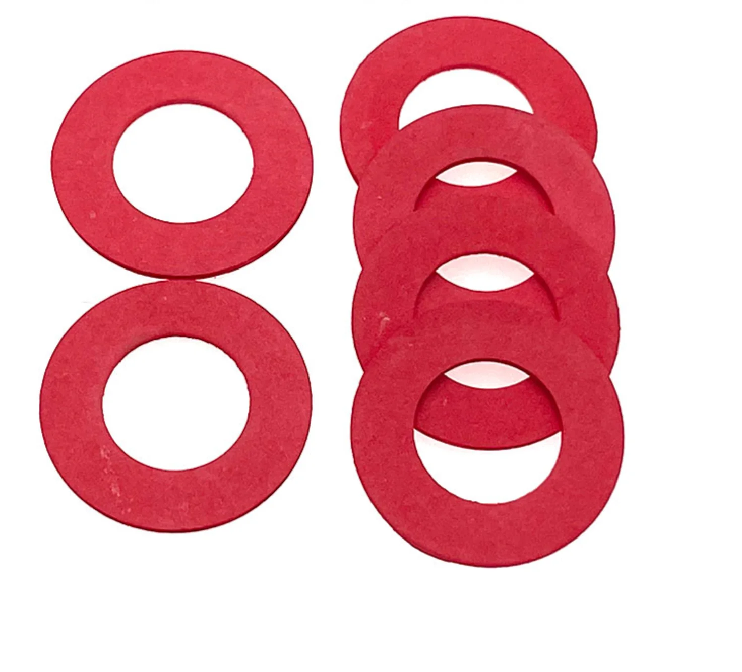 Customized M2m2.5m3m4 M5 M6 M8 M10 Red Insulation Gaskets Red Steel ...