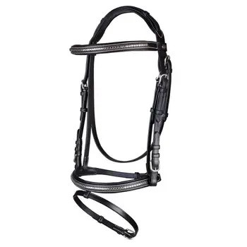 Clincher Bridle W/reins Stitching On Brow Band Nickle Polish - Buy ...