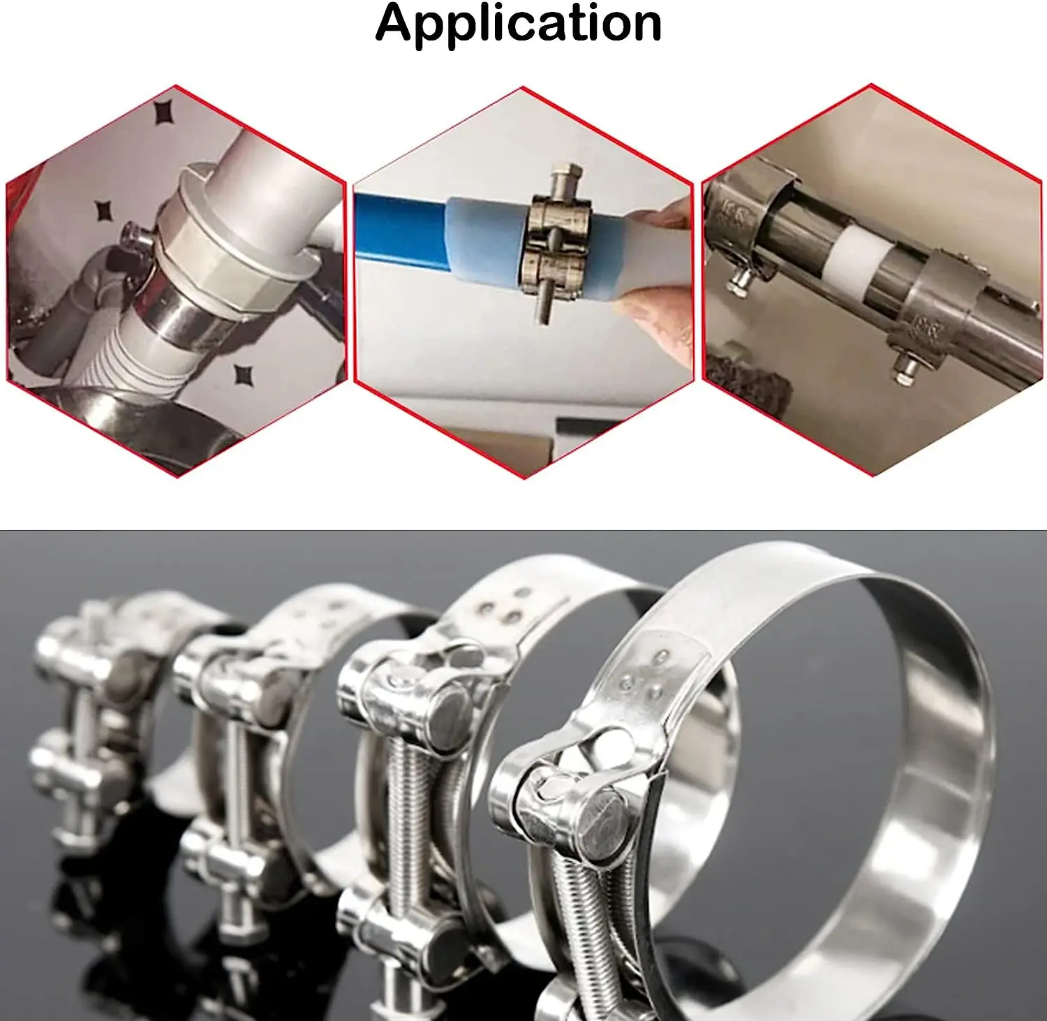 301 Stainless Steel T Bolt Clamp Heavy Duty Hose Clamps| Alibaba.com