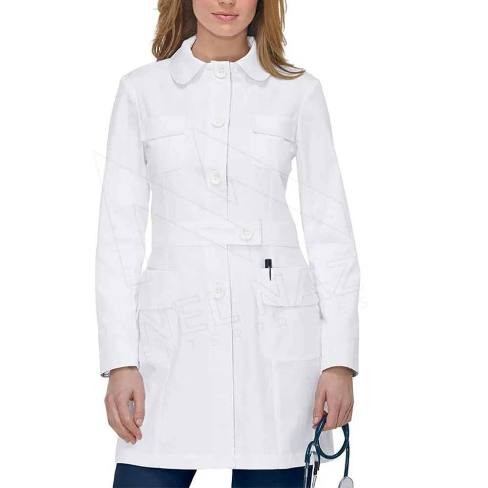 Customized White Medical Scrubs Lab Coat for Unisex Wholesale Hospital ...
