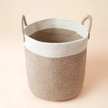 Best Selling Modern Cotton Rope Storage Fabric Basket Natural Woven ...