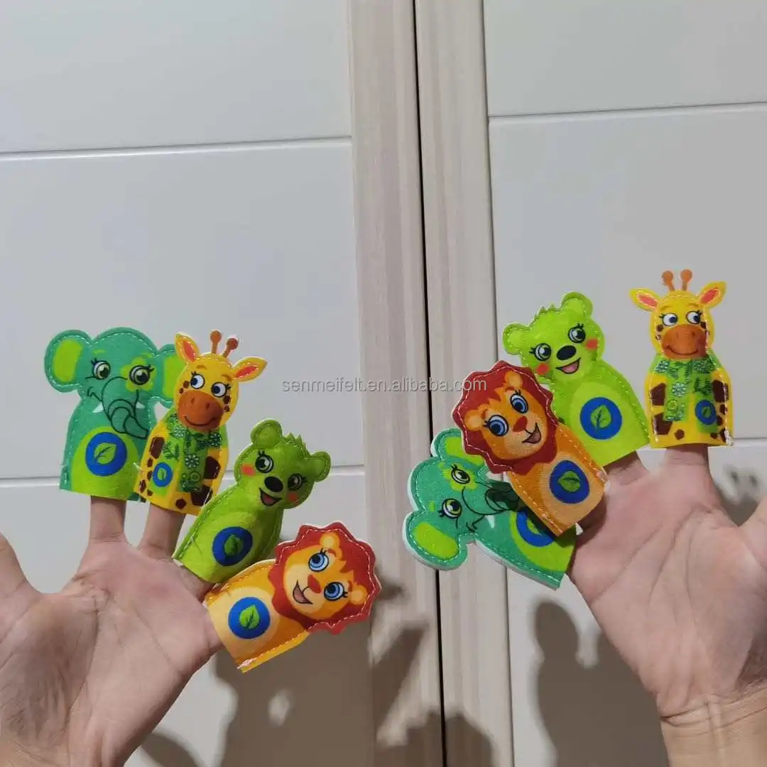 Kids Cosplay Performance Finger Puppets Toys Telling Story Hand Puppets ...