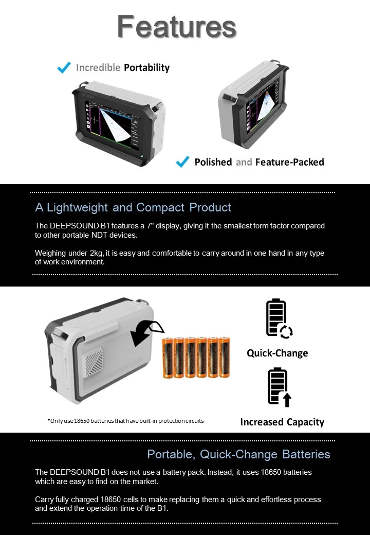 Deepsound B1 Ultrasound Ndt Program Paut Phased Array Flaw Detector For ...