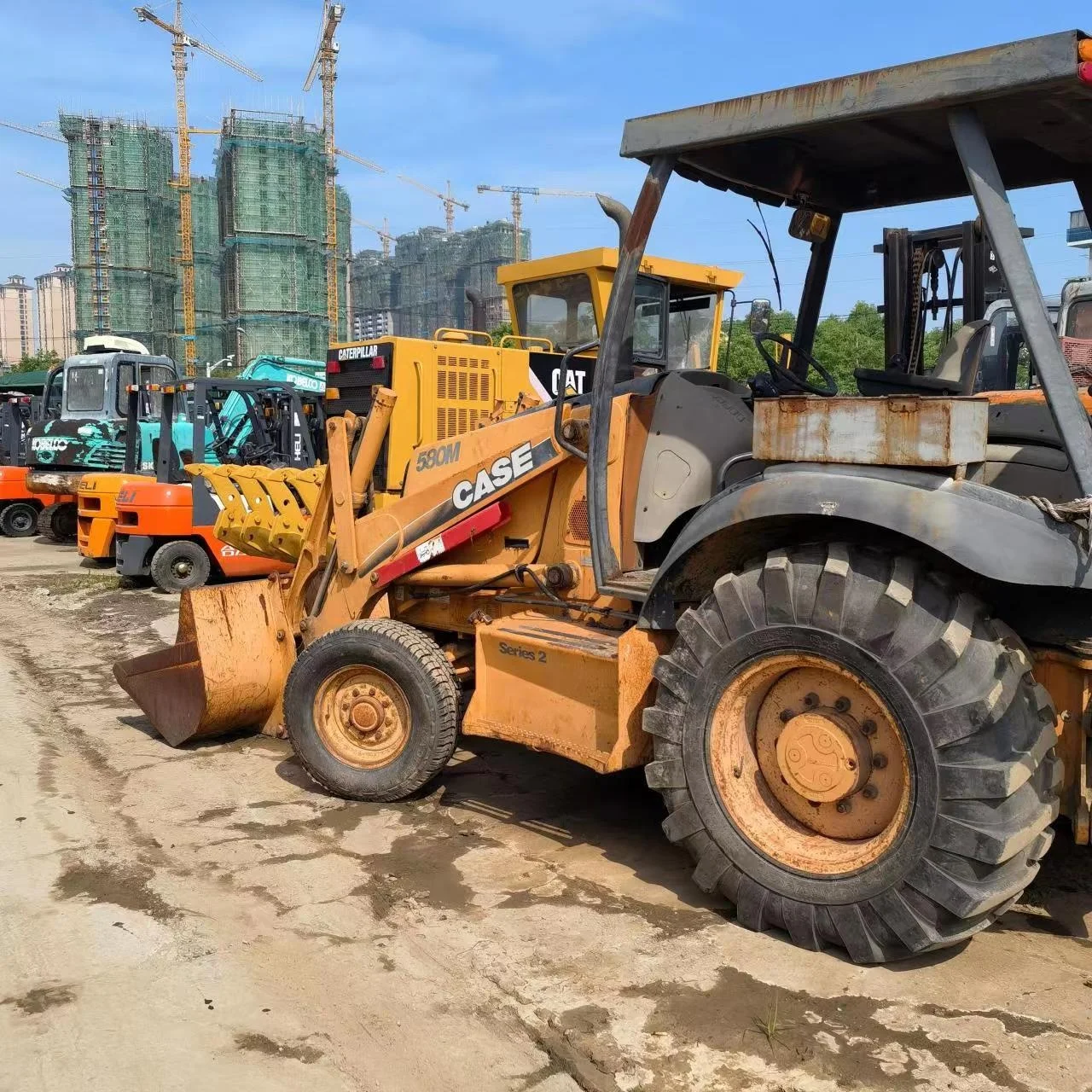 Low Price 4x4 Used Case 580 Backhoe Excavator Loader Sale 580m 580l ...