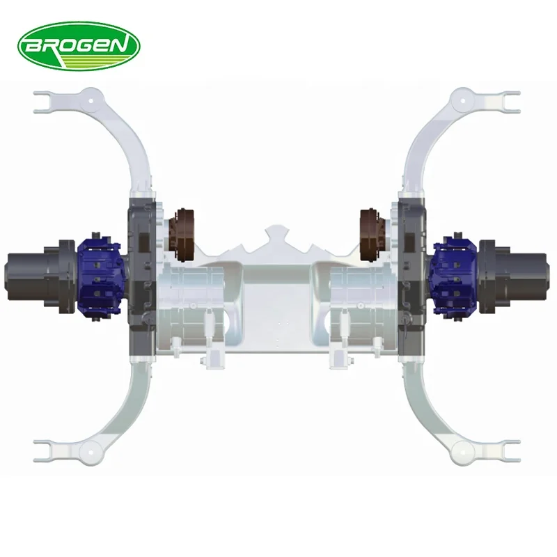 Brogen 60kw 120kw Electric Ac Motor 12000rpm Ev High Speed Pmsm E Axle ...