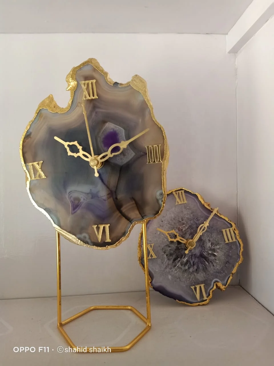 High Quality Natural Agate Coaster Watch With Agate Gold Plating ...