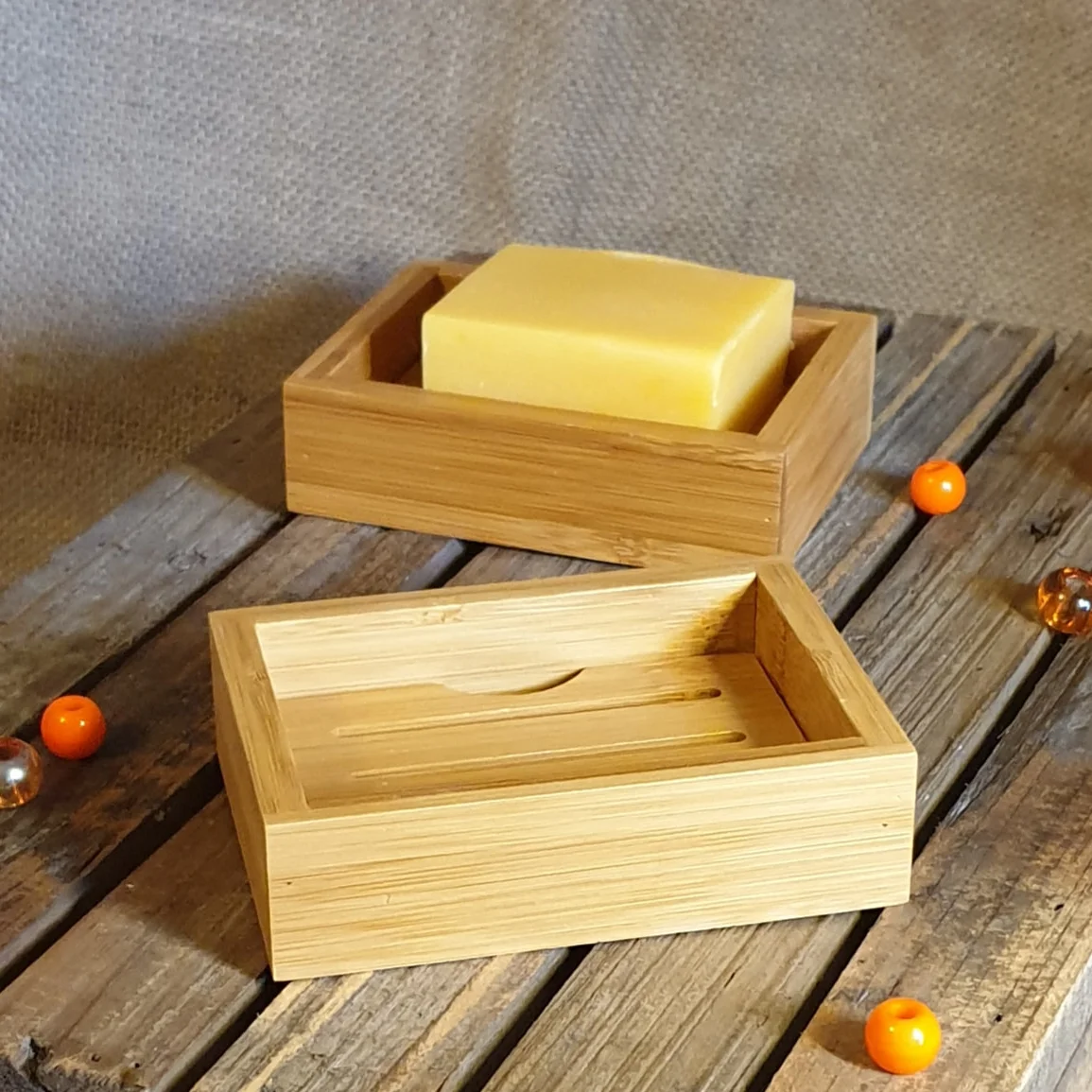 Eco-friendly Wood Soap Dishes - Customizable Acacia Holders