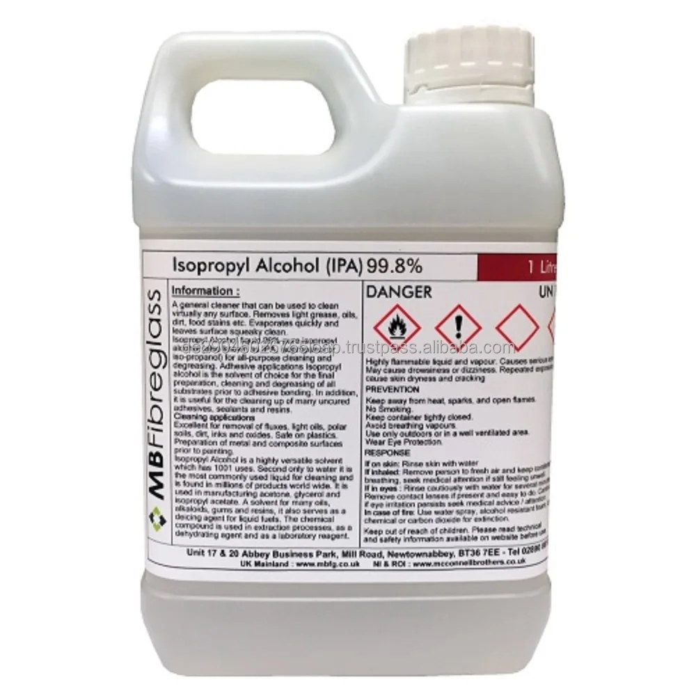 Isopropyl Alcohol (ipa) 99.8% - 5 Litre (5 X 1l Containers) Precision ...