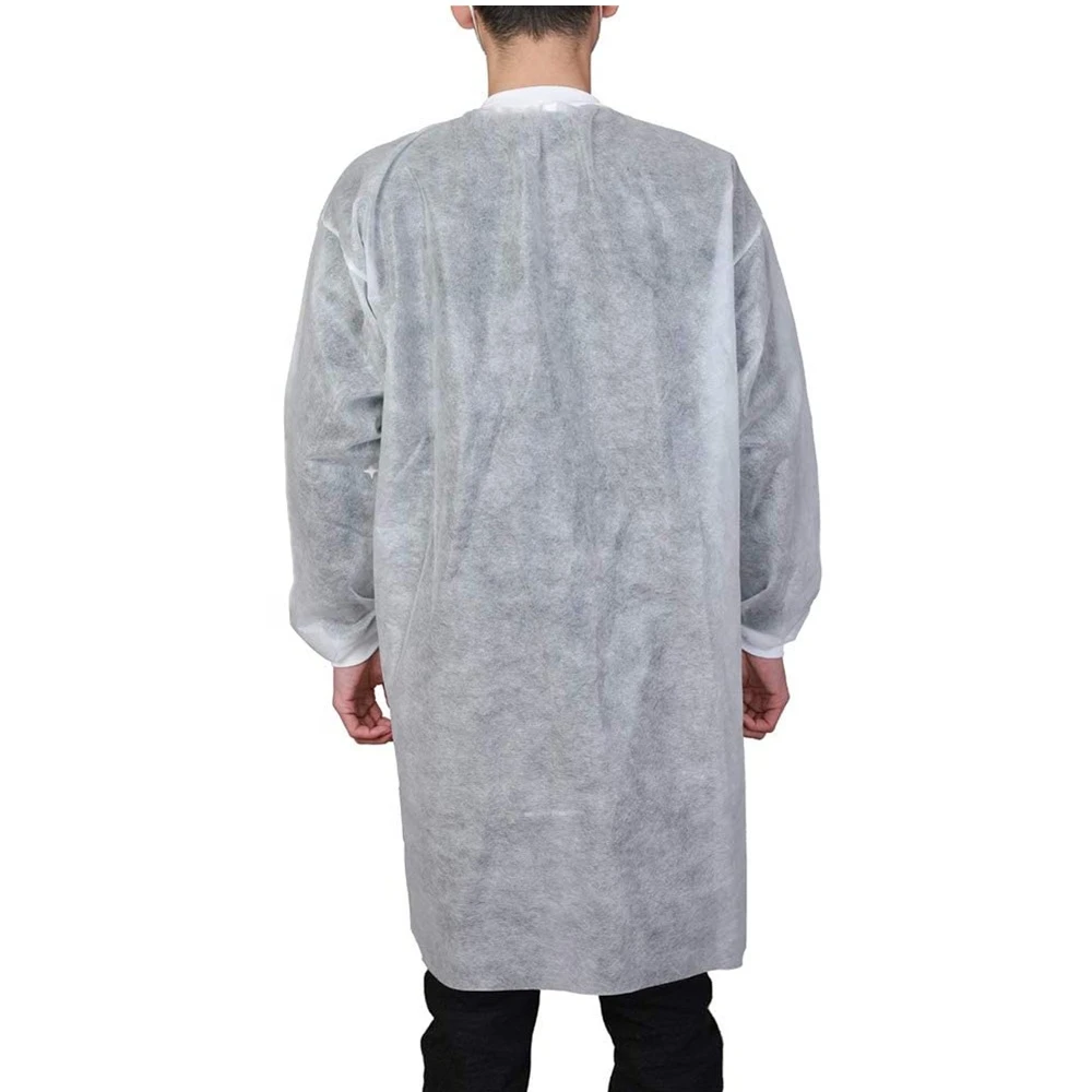 Medical Gown 2023-24 Disposable Lab Coat Nonwoven Pp/sms Visiting Lab ...