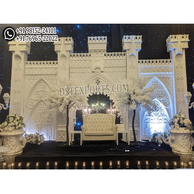 Luxury Mansion Theme Wedding Stage Setup Victorian Style Stage For ...