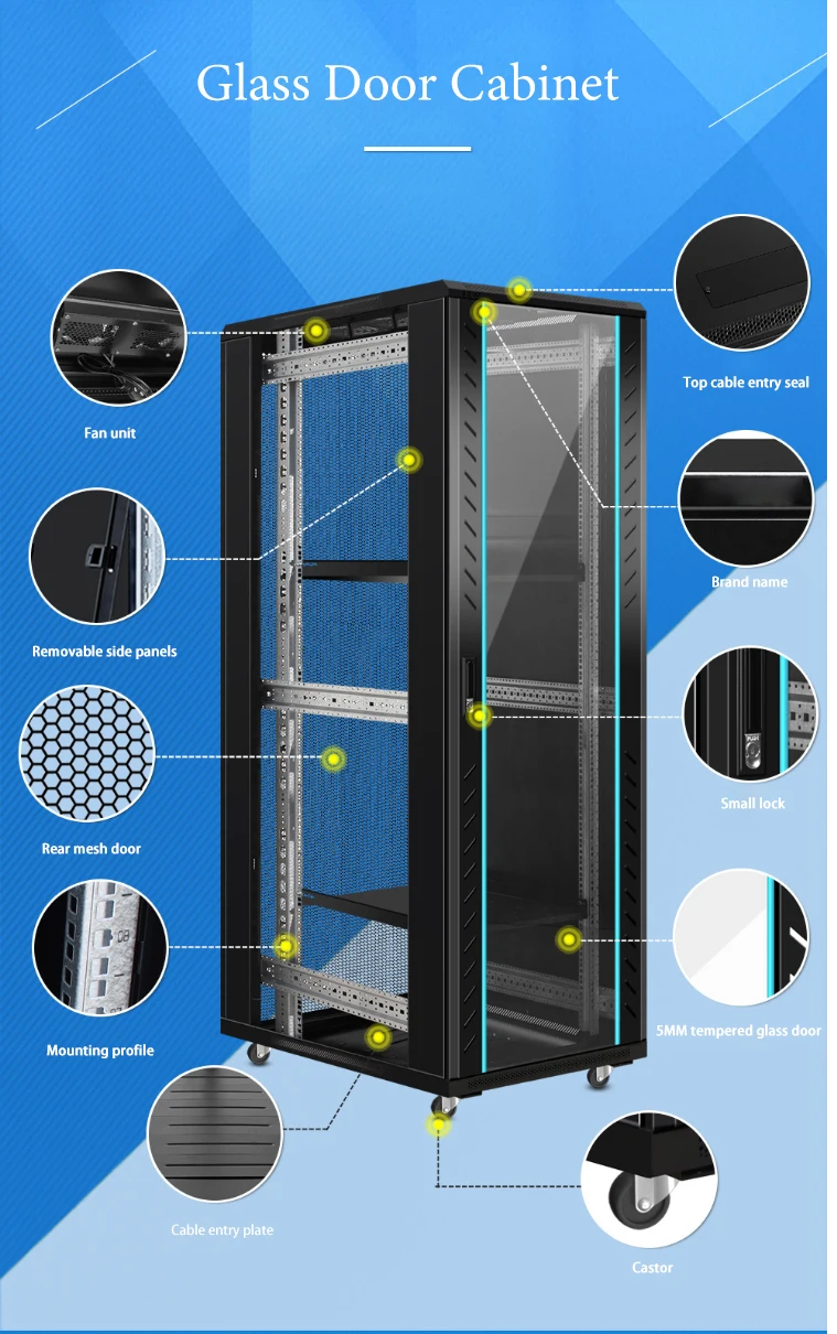 42U Server Cabinet - Secure & Efficient Data Center Rack