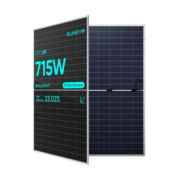 Evo N Type Hjt Bifacial Solar Panel 700w 500 550 600 700 800 Watt Half ...