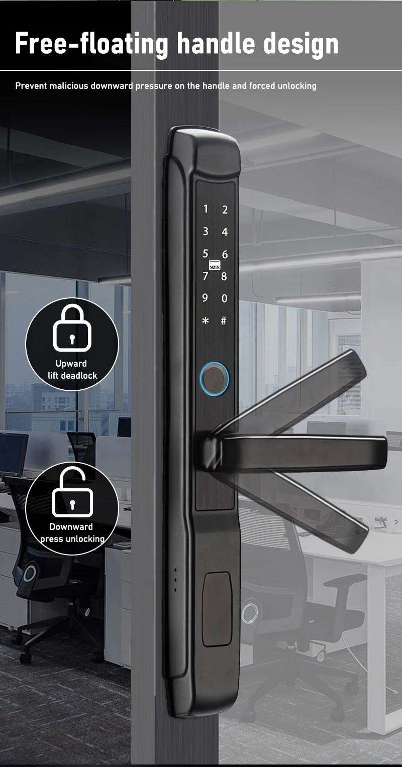 Camera Electric Best Front Door Locks Sliding Door Lock With Handle ...