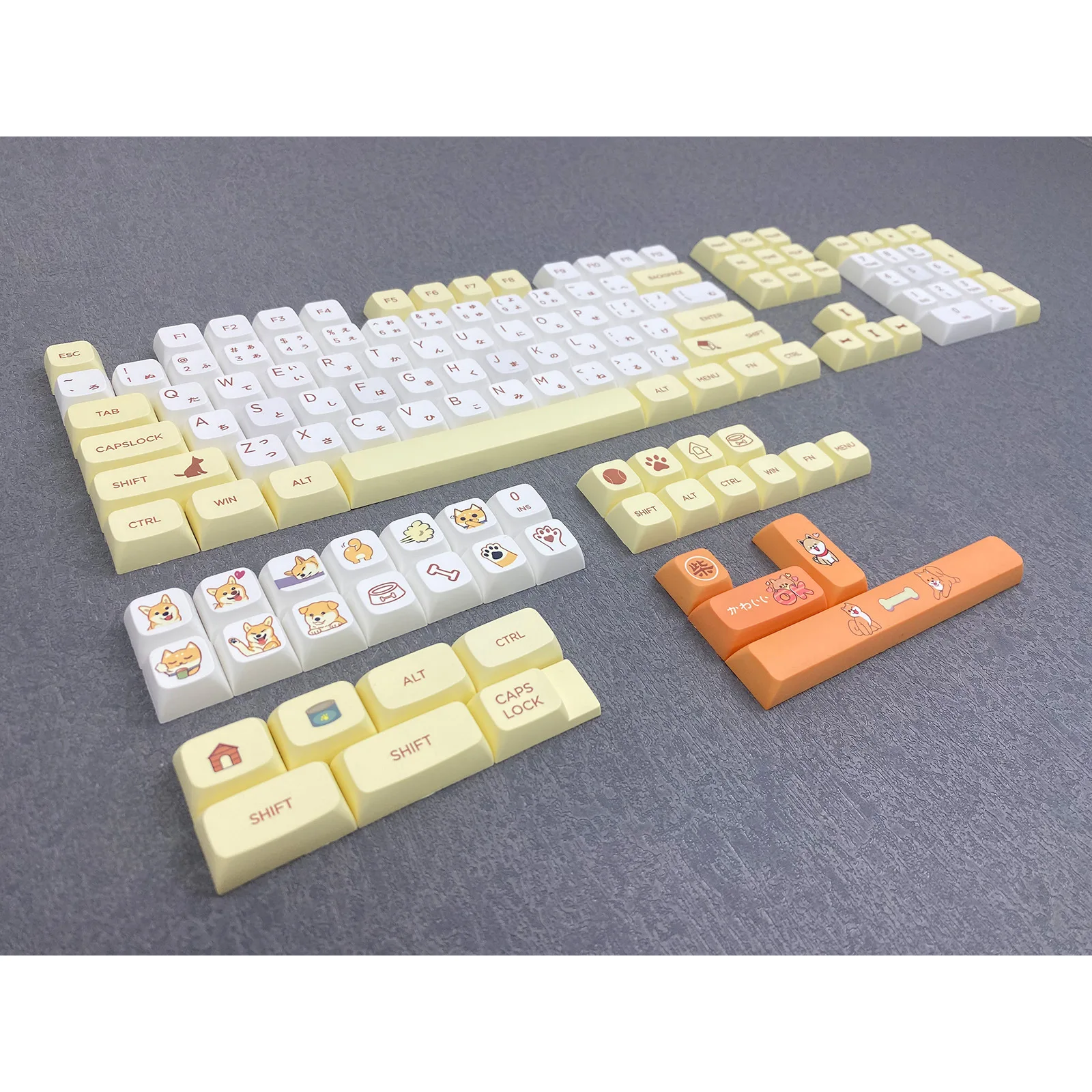 2022 Shiba Inu 139 Keys Dye Sub Pbt Xda Profile Keycaps Japanese ...
