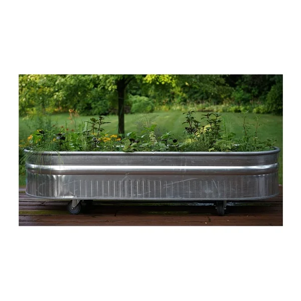 Eco-friendly Metal Planter - Perfect for Growing Veggies