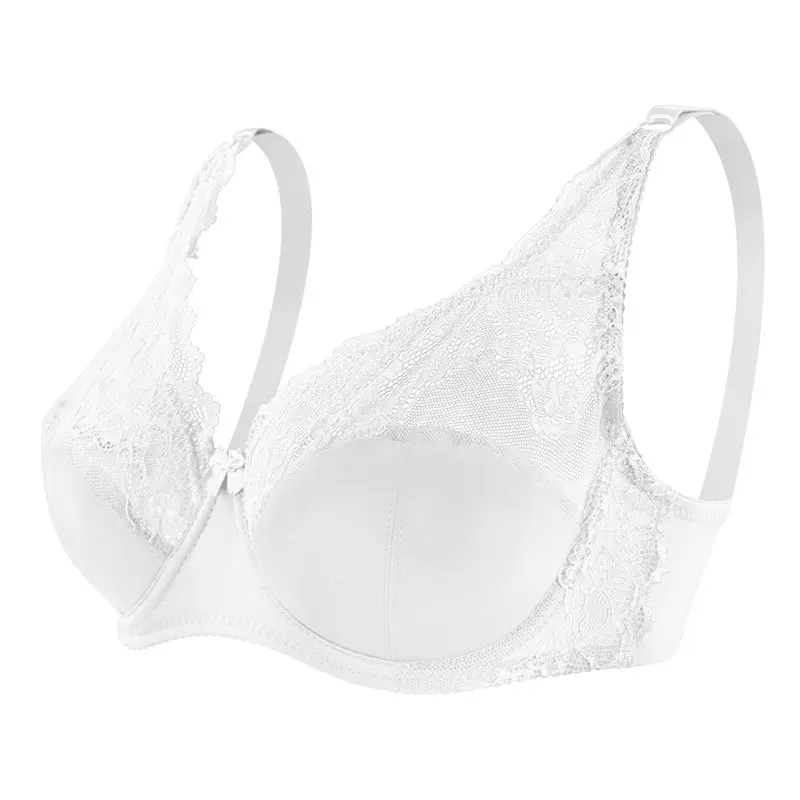 Transparent Flower Lace Soft Fabric Push Up Sexy Women Bra Brazier ...
