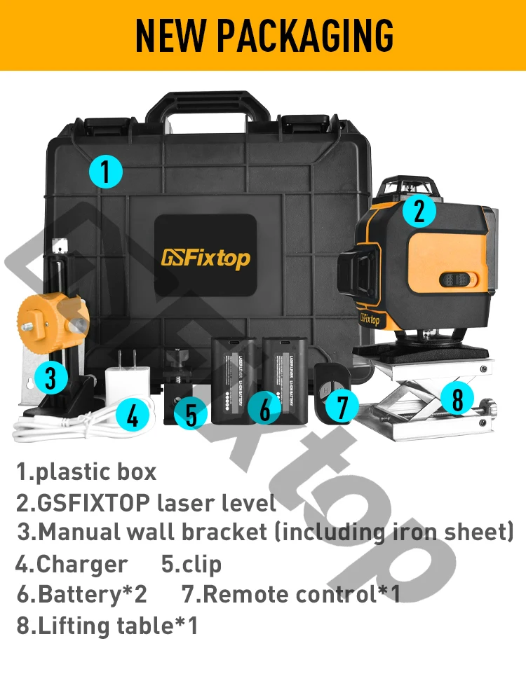 GSFIXTOP 16 Line Laser Level - Precision and Versatility