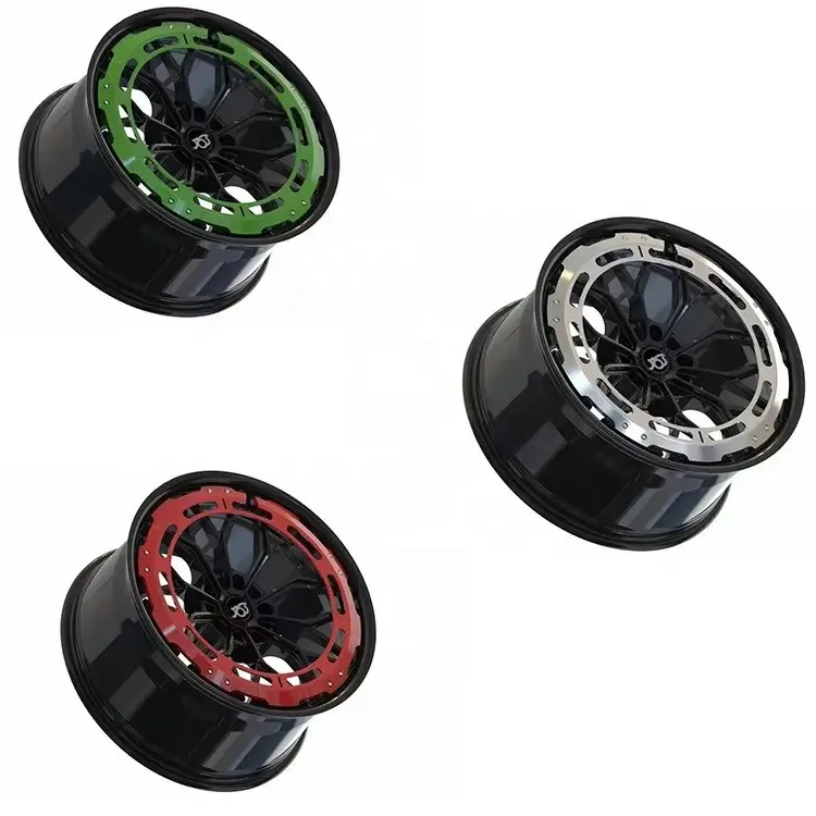 Polished With Carbon Fibre Wheels Blade Spoke Design Forged Rims In ...