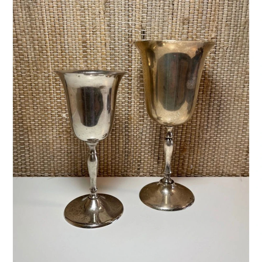 Stainless Steel Wine Goblet Simple Design Metal Whisky Cocktail Wine ...