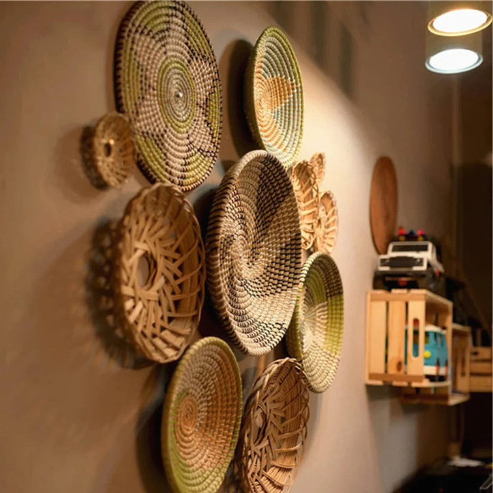 Vietnam Wholesale Bohemian Seagrass Wall Decor Basket- Seagrass Wall ...