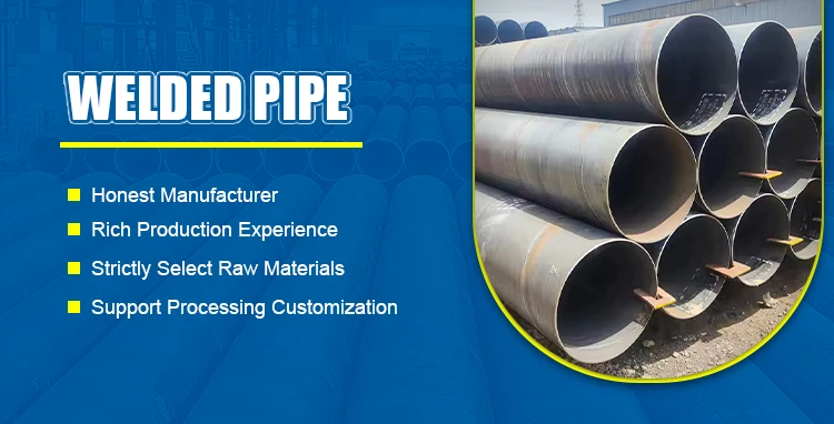 Large Diameter Civil Engineering Spiral Pipes ERW Welded