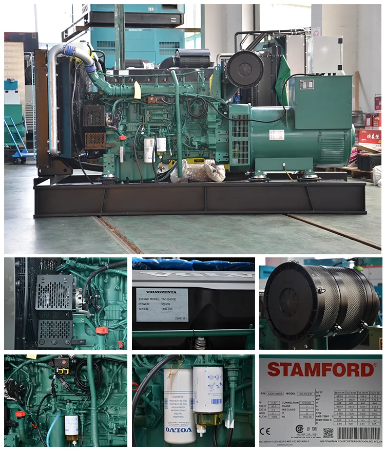 Sweden Original Volvo Penta Diesel Generator 400kw TAD1345GE