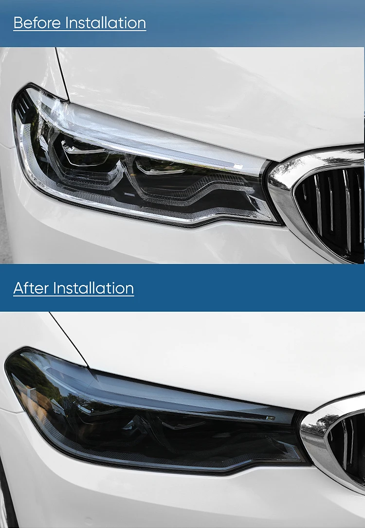 Factory Outlet Self-healing Ppf Headlight Film Smoke Black Tpu Headlamp ...