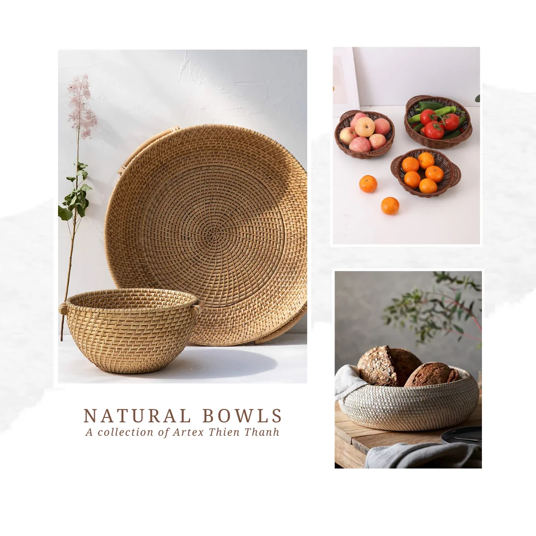 New Design Eye-catching Woven Rattan Spiderweb Treat Fruit Bowl ...