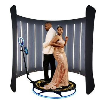 Drop Shipping 360 Photo Booth Platforms Automatic Party Wedding Supplies 360 Degree Photobooth ...