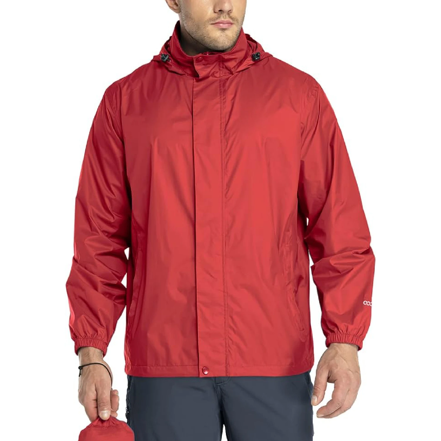 Packable Rain Jacket - Men's Lightweight Waterproof Shell