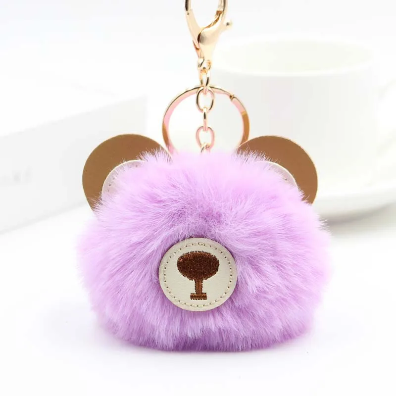 2023 Cute Heart Fluffy Pom Pom Keychains - Perfect Gifts
