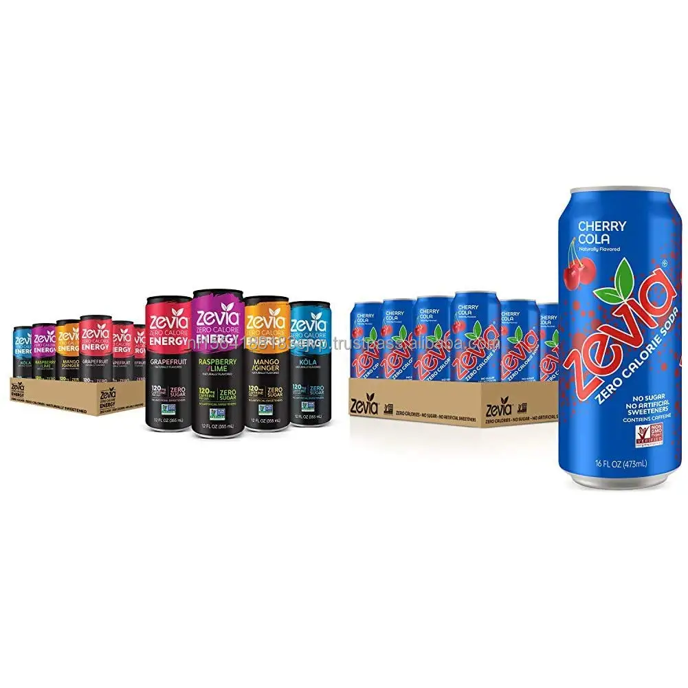 Hot Sale Zevia Zero Sugar,0 Calorie,Caffeine-free Soda Pop,Fruit Variety Pack,12 Fl Oz,18 Pack ...