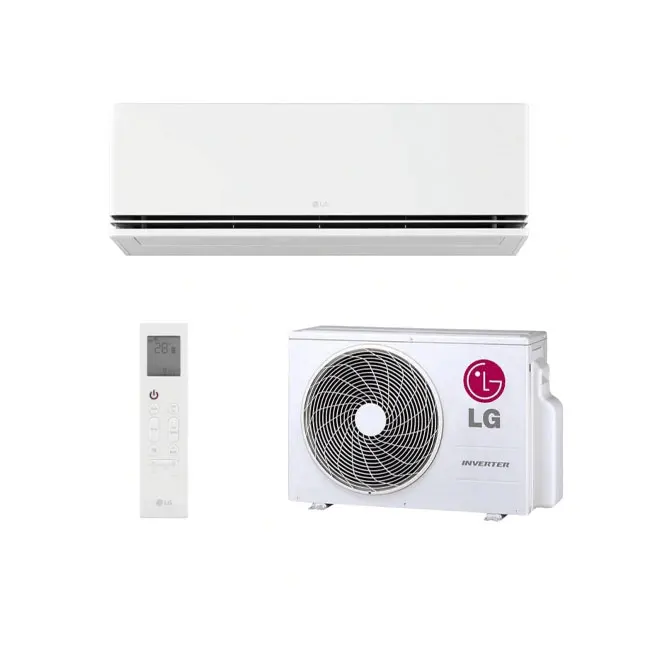 LG Dual Cool Deluxe Soft Air H24S1D.NS1 + H24S1D.U24 air heat pump mini ...