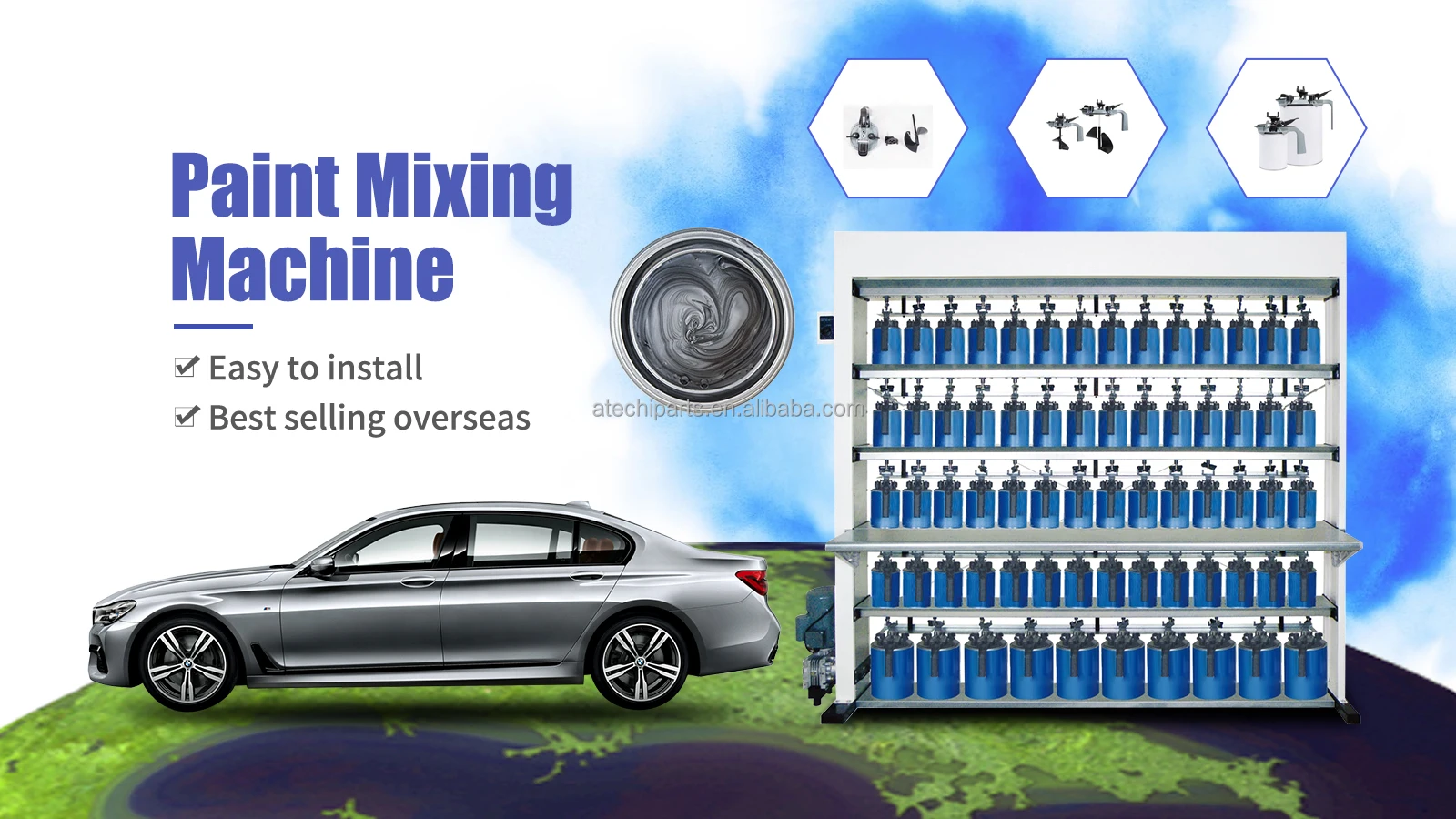 Mixing Machine Spray Paint Machine Painting System Car Solvent Paint ...