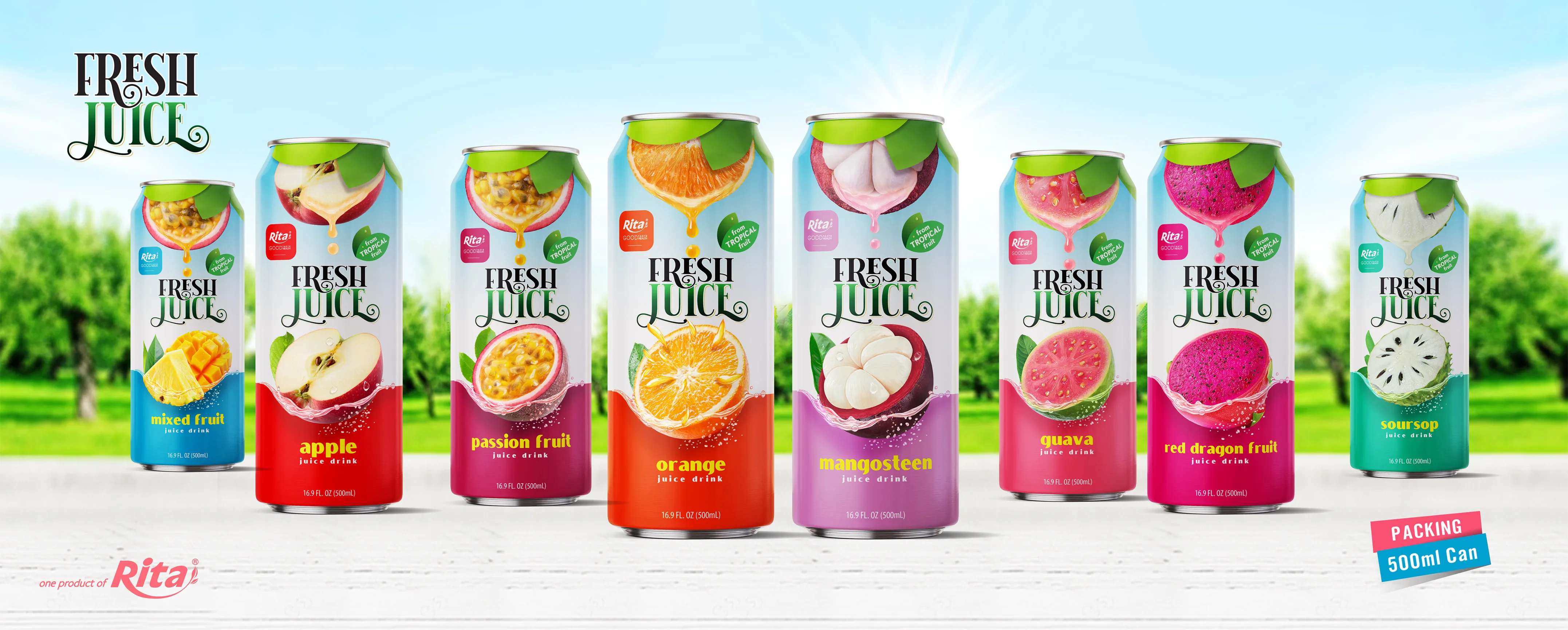 The Best Troipical Fruit Juice Drink 330ml Can With Guava Flavor ...
