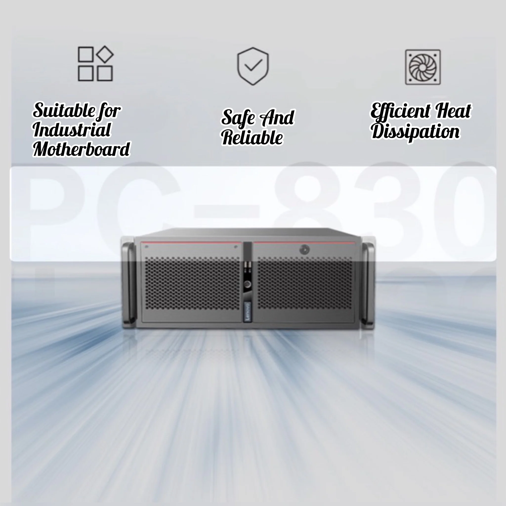 Lenovo IPC-830 AH31/ AH13/ AC20/AQ40 /MH13 châssis Intel H110/H81 Chipset 4U ATX 10 USB/6COM/2 ...