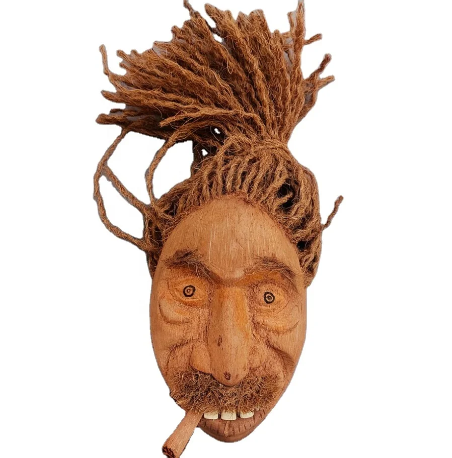 Wholesale ODM Unique Handmade Hand Carved Coconut Head Hand Crafted ...