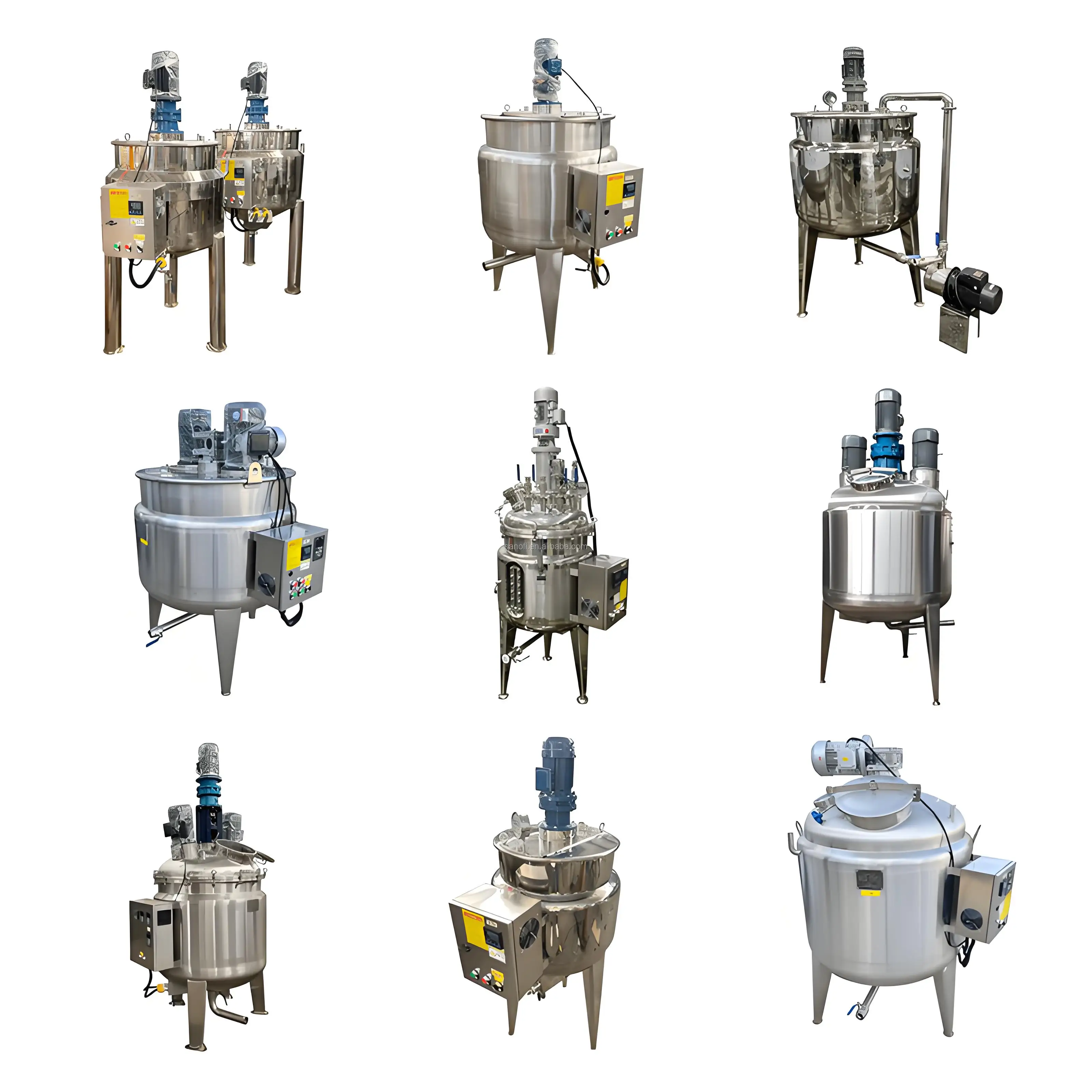 6000L Ice Cream and Chocolate Mixing Tank with Agitation and Heat ...